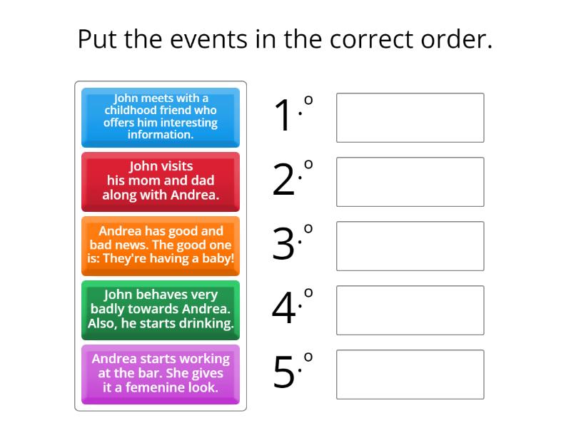 How I Met Myself (Ch5-8) Put in order - Rank order