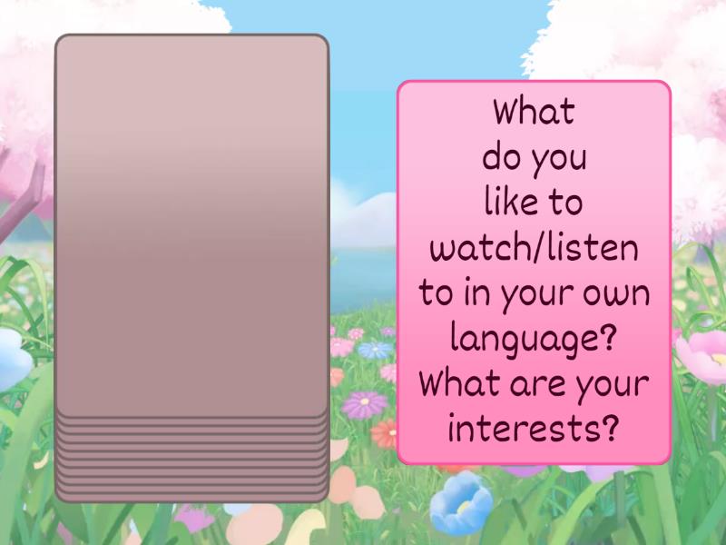 Getting to know | speaking cards B1-C1 - Cartas al azar