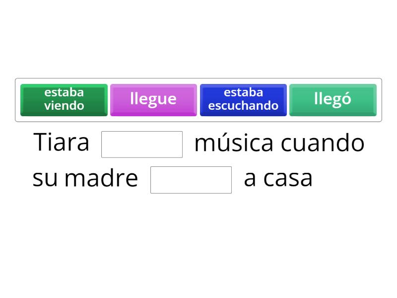 Pasado Progresivo, Pasado Simple - Complete a frase