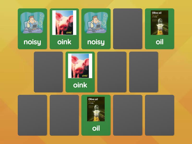 oi words - Matching pairs