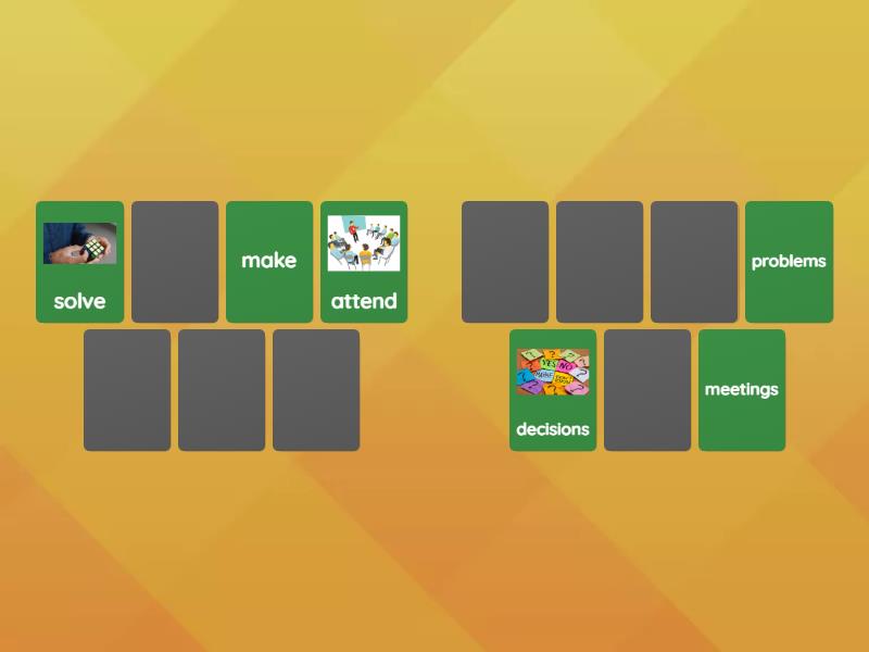 BR Elementary Unit 10 vocabulary teamwork - Matching pairs