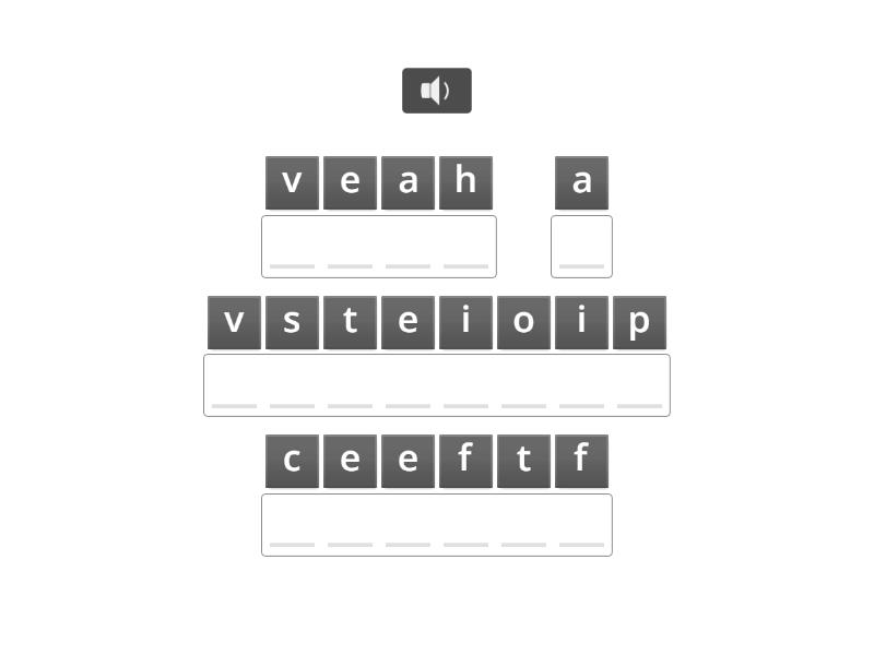 Unit 3F p 37_words - Anagram