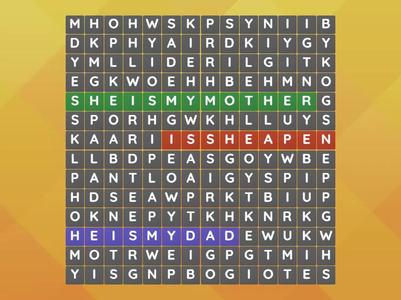 who is she? - Wordsearch