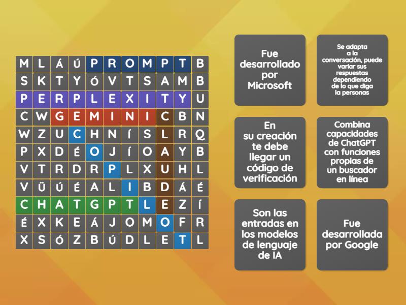 Inteligencia Artificial - Sopa de letras