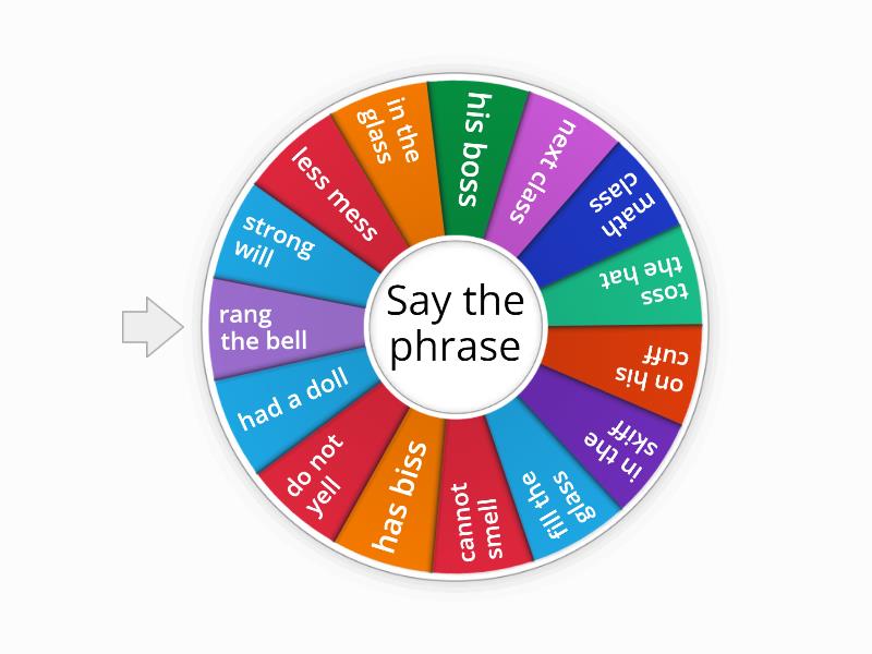 Phrases #2 - Spin the wheel
