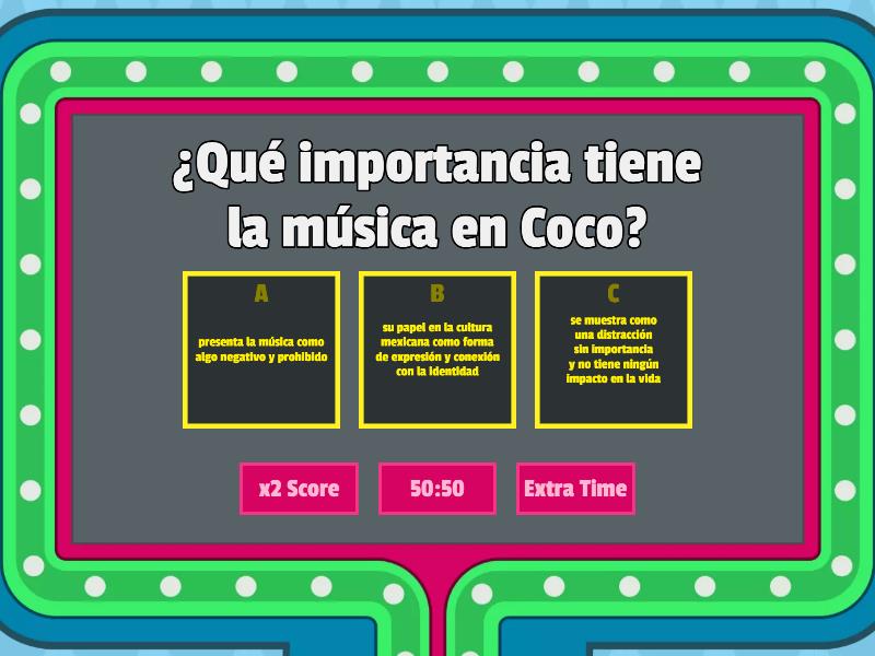 QUIZ PELICULA COCO - Concurso de preguntas