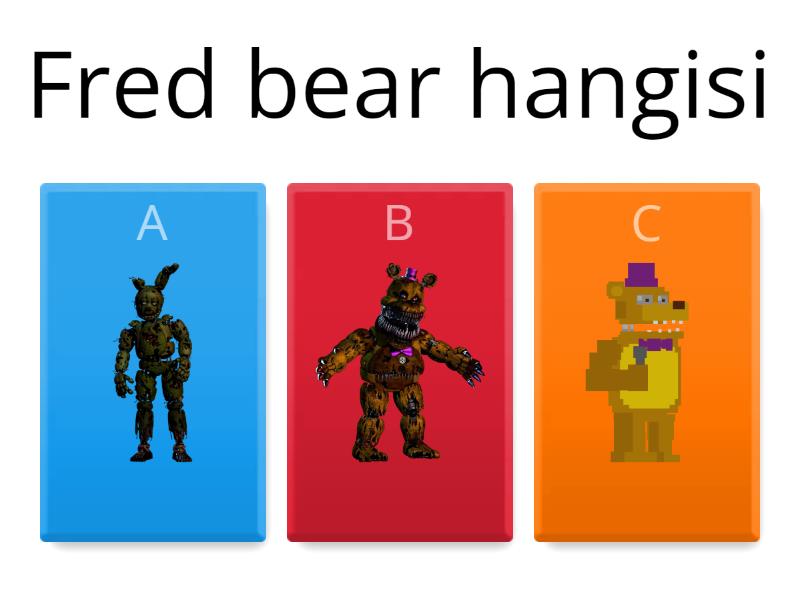 Fnaf test EEFK - Quiz