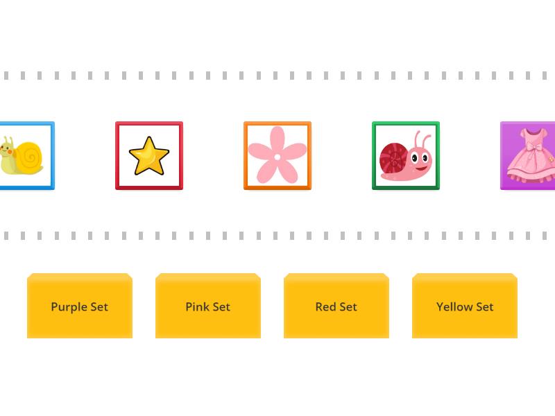 Grouping Sets by Colors - First Grade 24 - Clasificación rápida