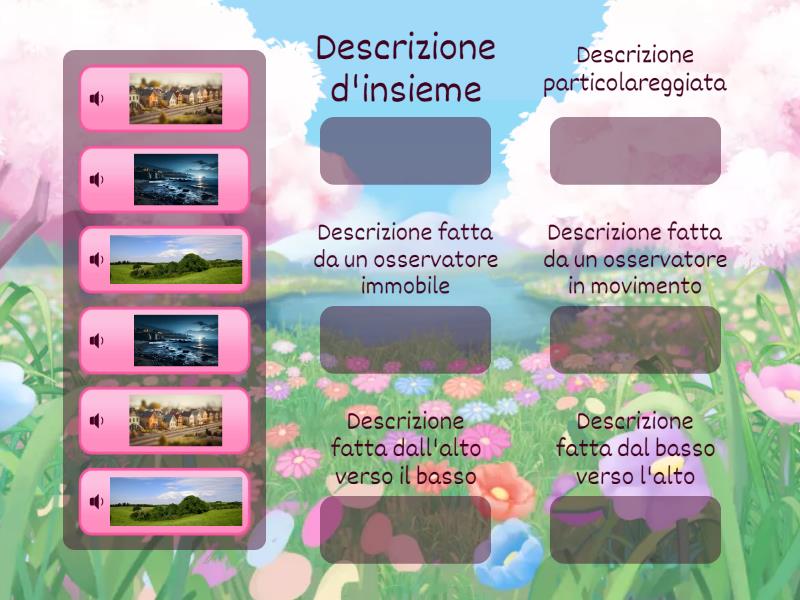 Descrivere un luogo - Group sort