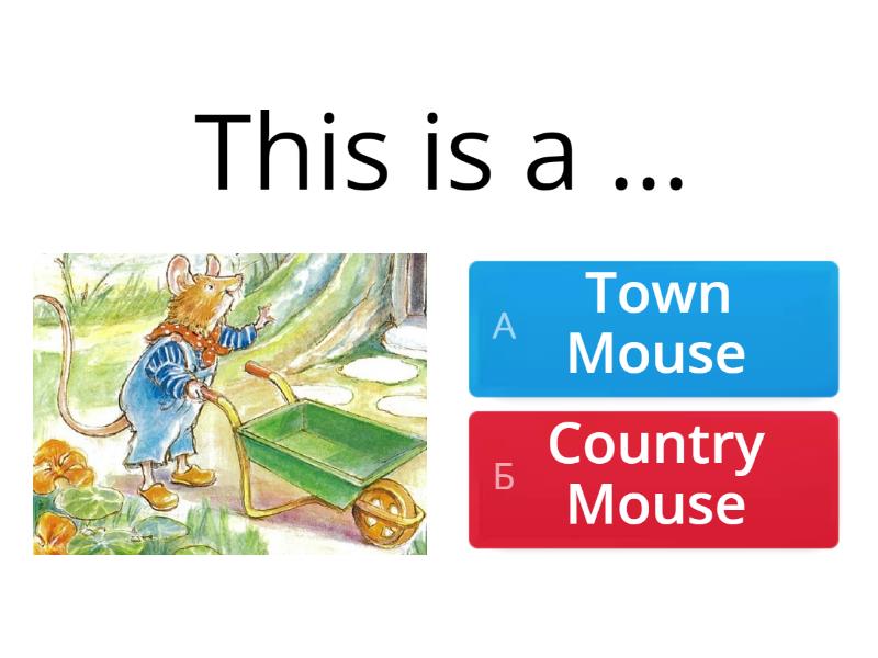 A Town Mouse and a Country Mouse - Викторина