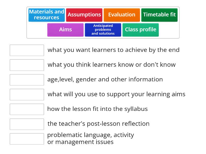 Components - Match up