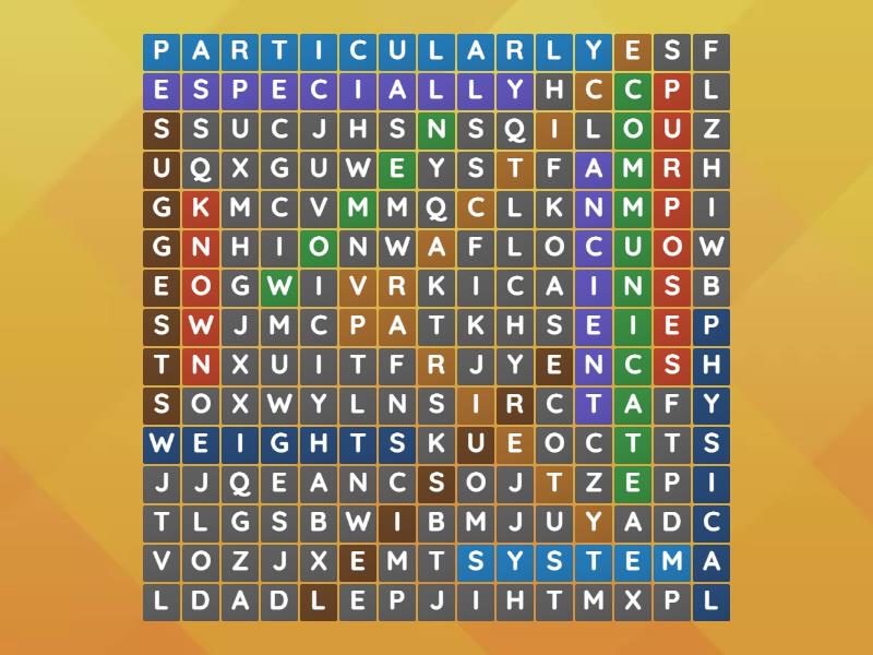 GL words - Wordsearch