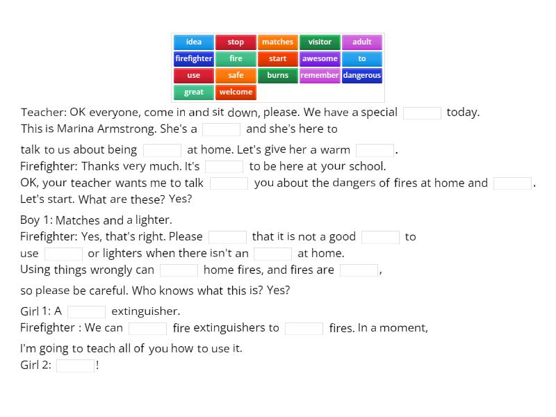 Prepaer 2 Unit 8 Life Skills p55 - Complete the sentence