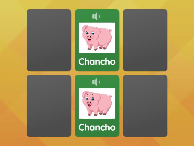 Encuentra las pareja de los animales - Matching pairs