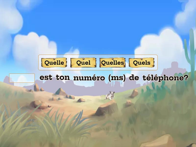 Les adjectifs interrogatifs quel, quelle, quels et quelles - Complete ...