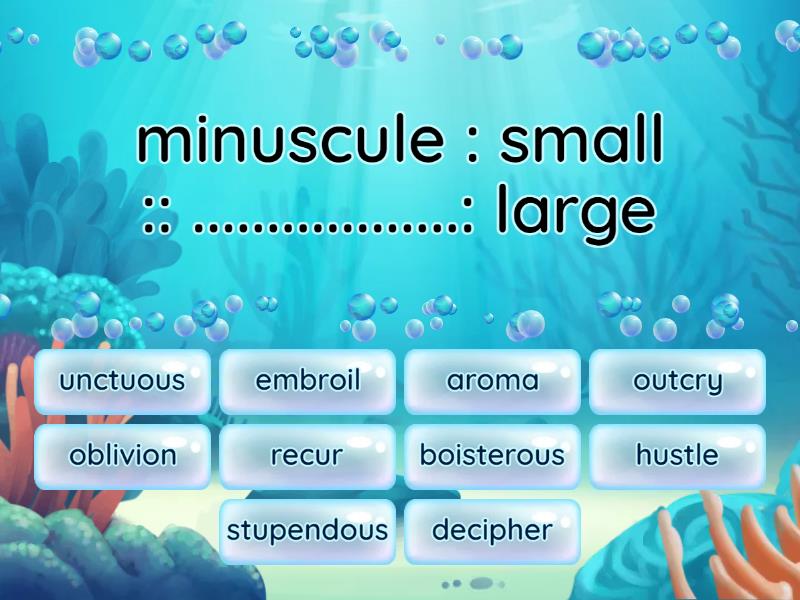7- SAT- lesson 4- analogies - Find the match