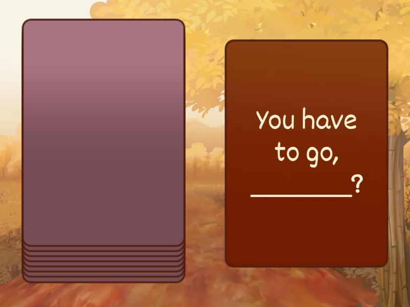 A2.2, lesson 2, Warm-up (question tags) - Speaking cards