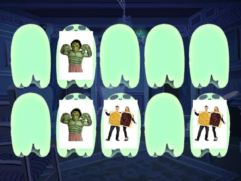 Halloween Parade Costume Match-Up - Matching pairs