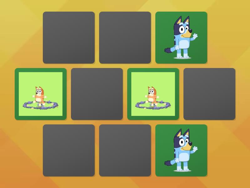 bluey charaters - Matching pairs