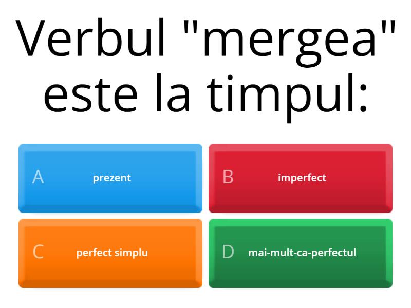 Verbul - clasa a 5-a - Quiz