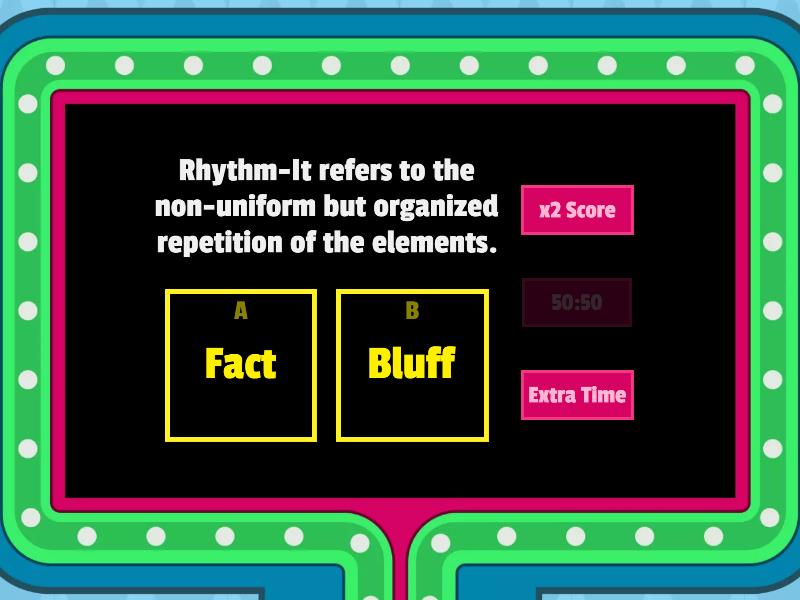 Fact or Bluff - Gameshow quiz