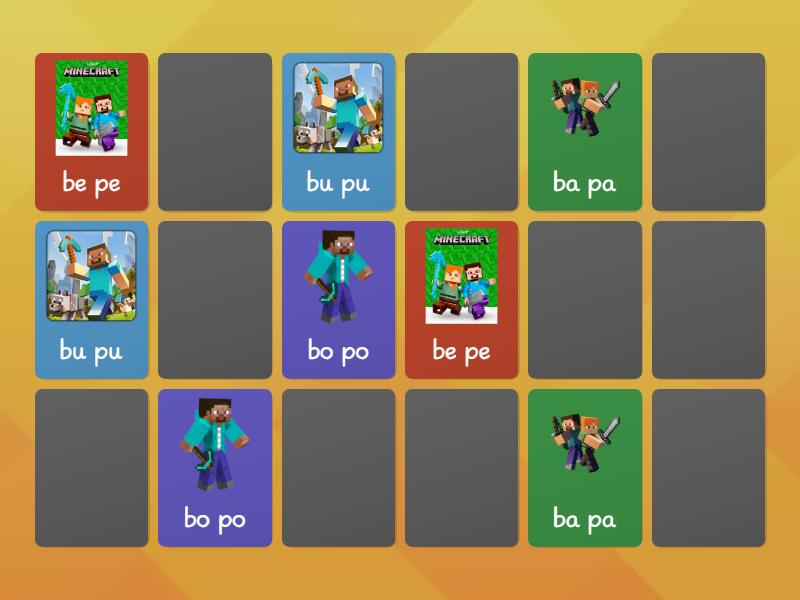 Minecraft - Matching pairs