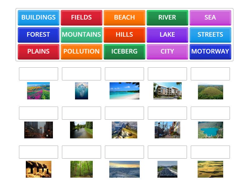 LANDFORMS - Match up