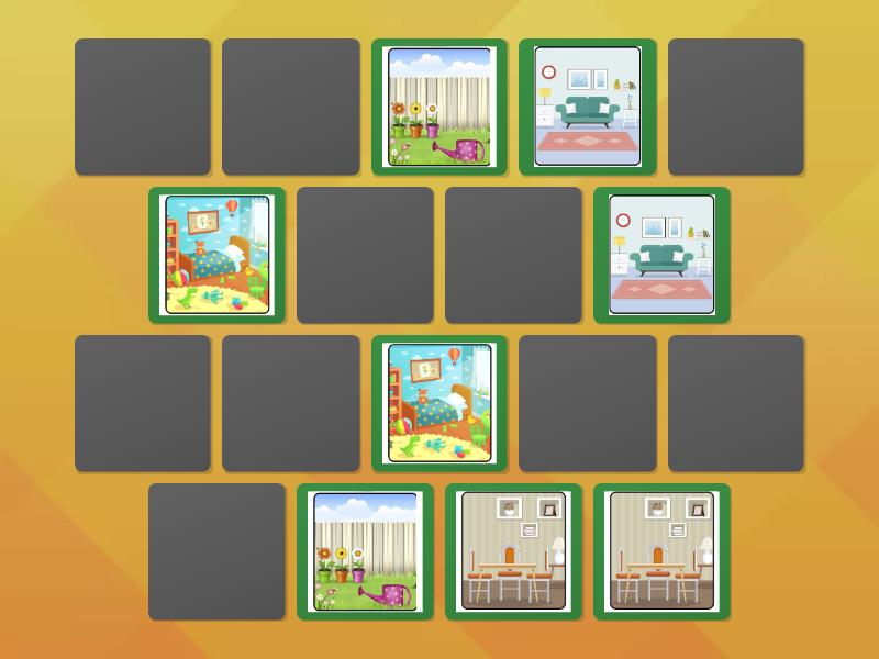 parts of the house - Matching pairs