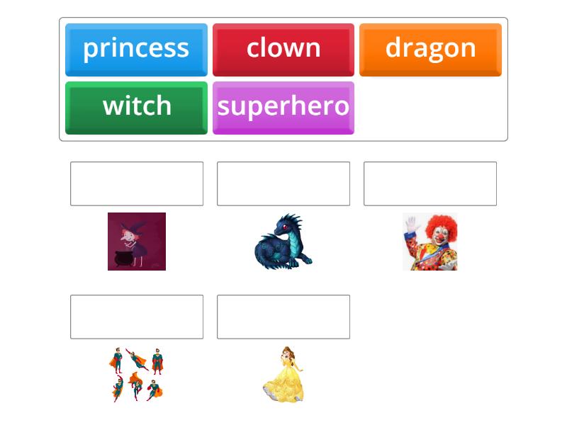 characters - Match up