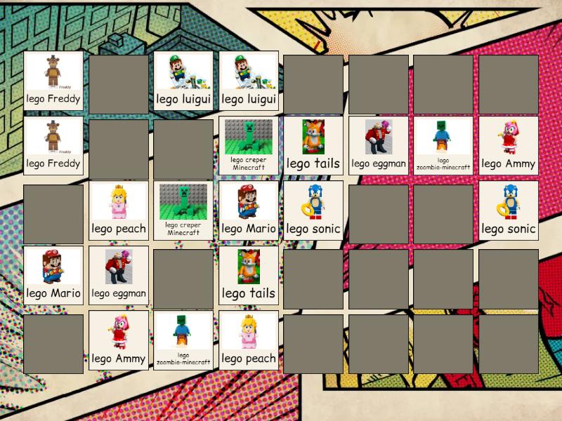 Memorice Personajes Legos - Matching pairs