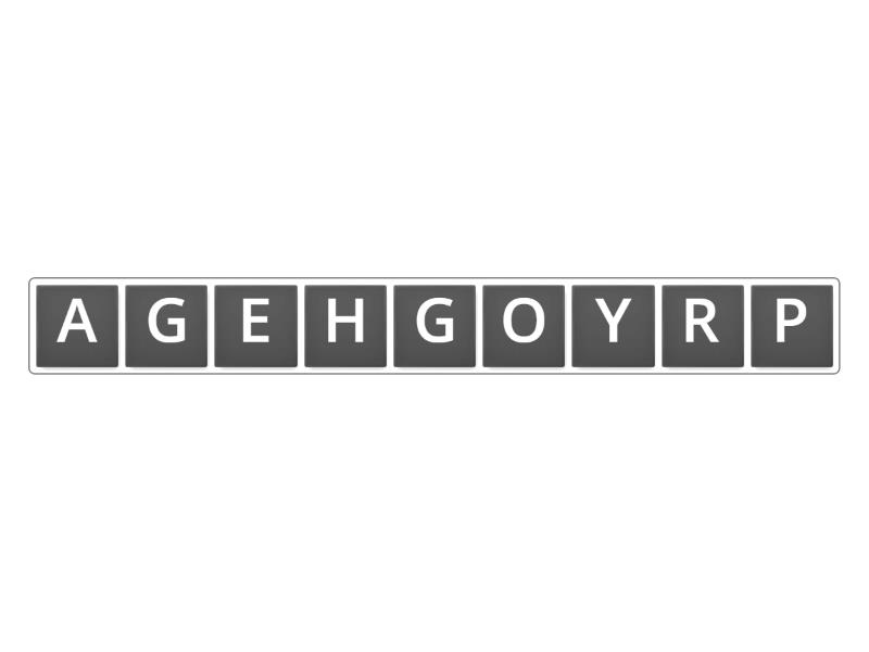 - School subjects - Anagram