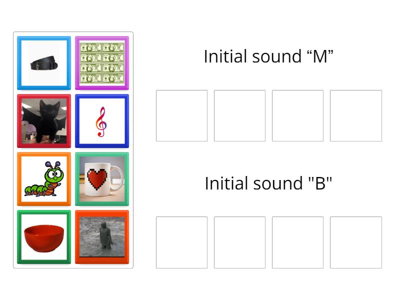 Initial sound of "M or "S" - Group sort