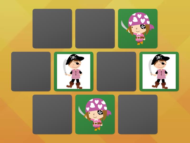 Memory Pirata - Matching pairs