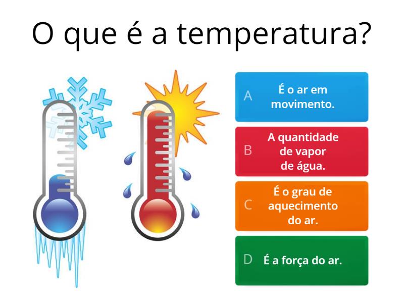 Elementos do clima - Quiz