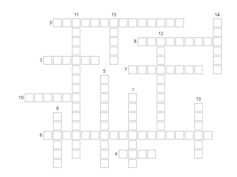 Chapter 4 - Functions () - Crossword Chapter 4 - Functions () - Crossword