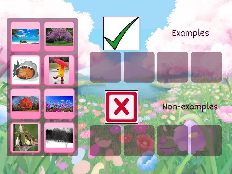 Spring: Examples and Non examples - Group sort