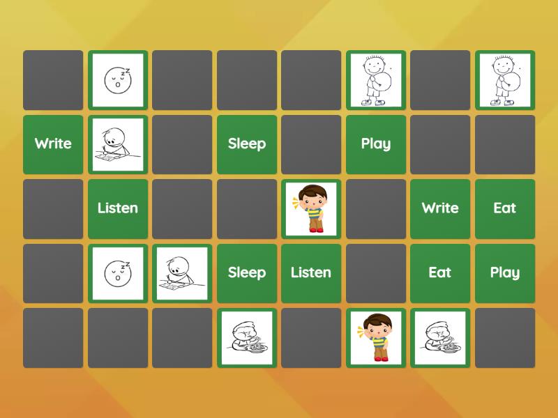 1 Action Verbs - Matching pairs