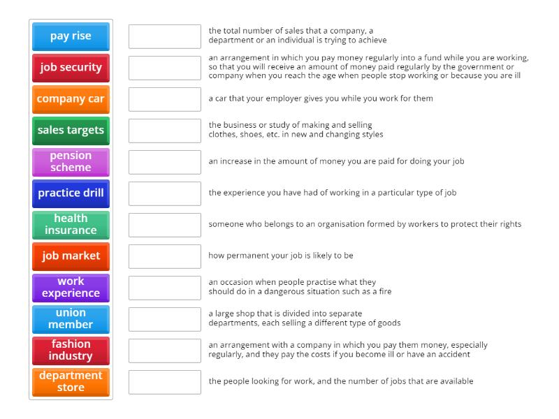 RM B1+ 2B VB meanings - Match up