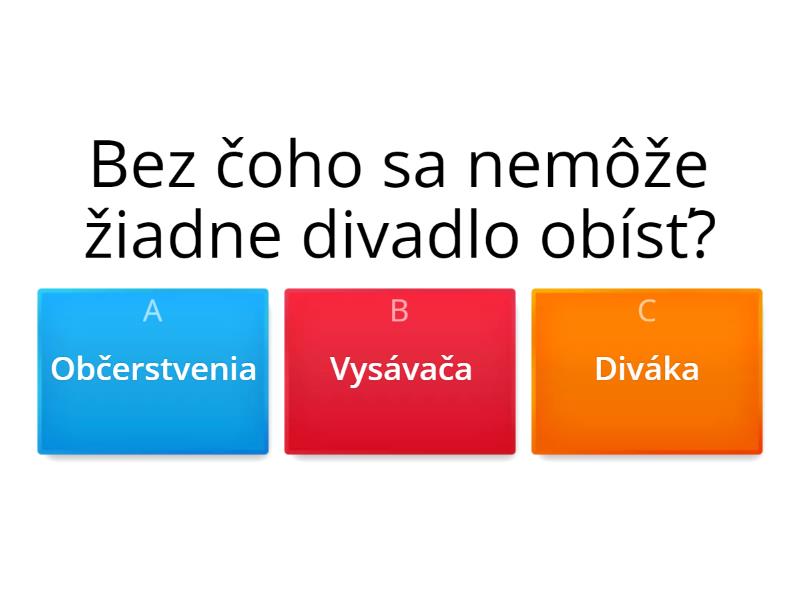 Divadlo - Quiz