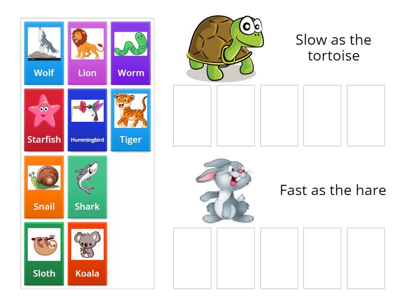 Fast VS Slow - Ordenar por grupo
