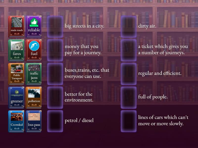 ACPB-B10-TRANSPORT VOCABULARY - Match up