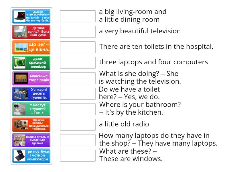 Level 1m Ex7 p129 - Match up