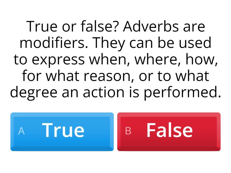 Adverbs - Quiz