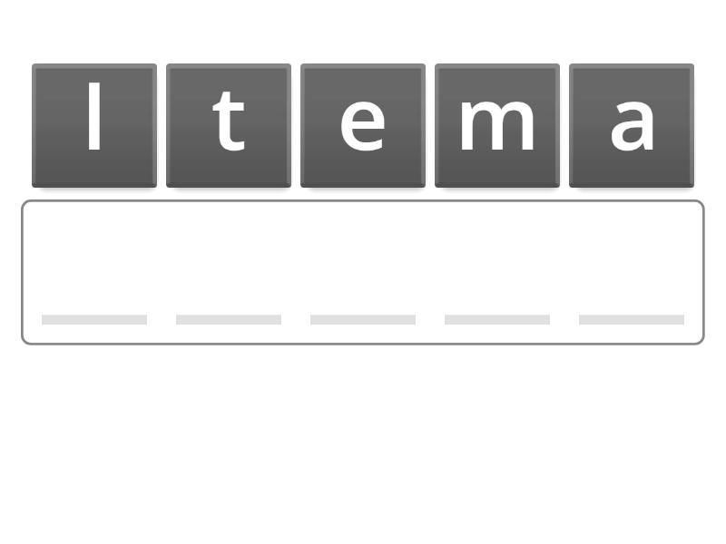 5 Spelling Unit 7 - Anagram