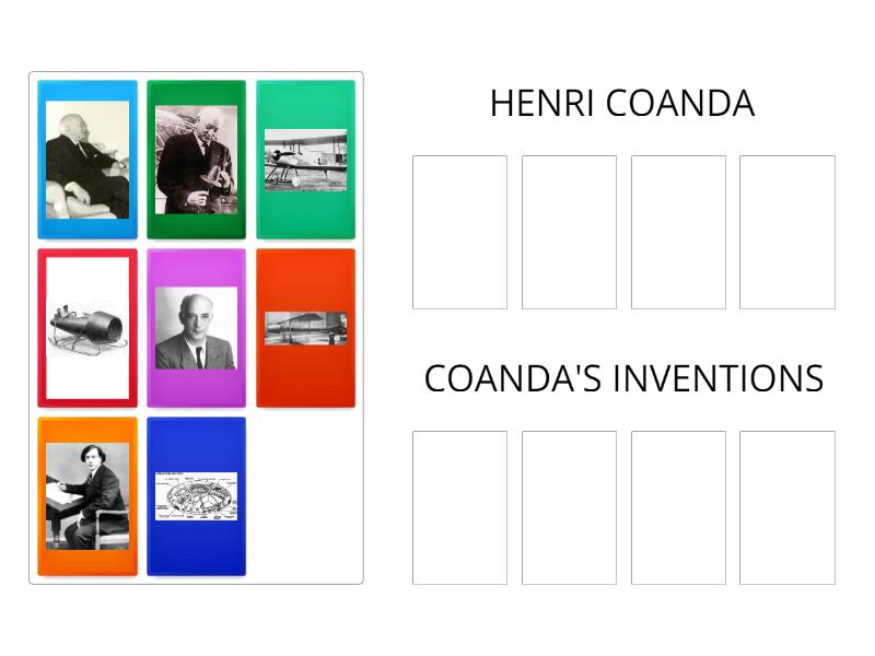 Henri Coanda and his inventions - Group sort