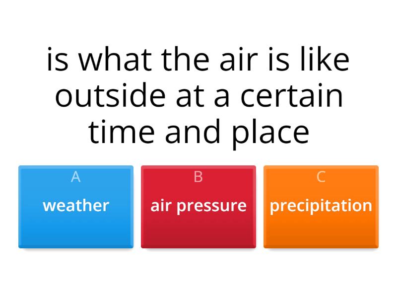 G3 - Weather Patterns - Quiz