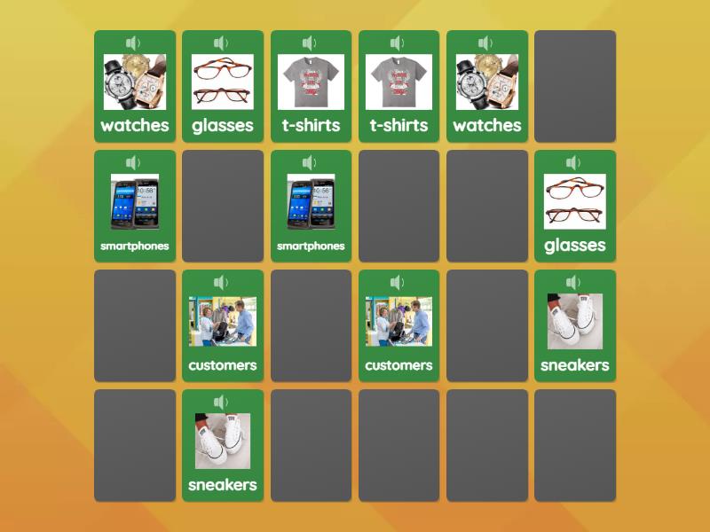 Memory Game personal items - Parejas