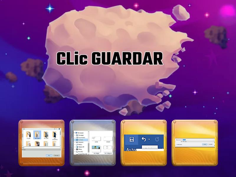 ¿Cuáles son los pasos para guardar un trabajo de Paint? - Find the match