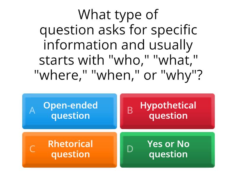 Question Types - Quiz