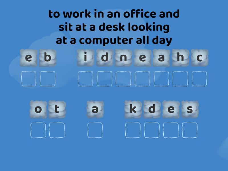 Experience, employment - Anagram
